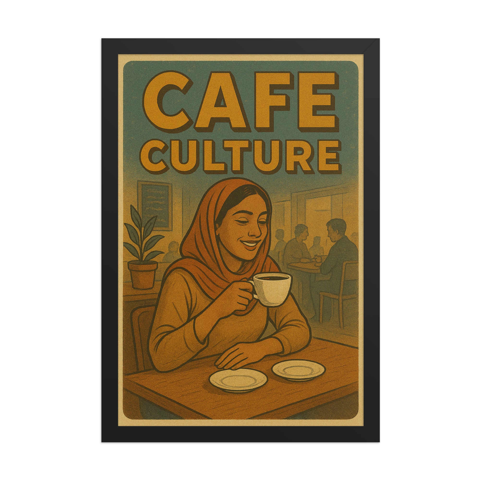 CAFE CULTURE Framed poster – The Original Era